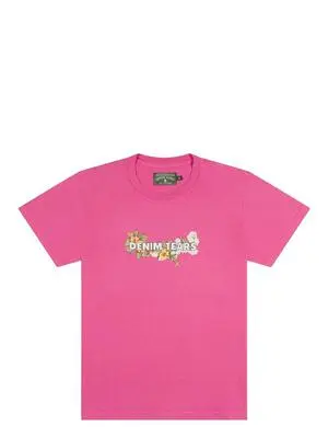 DENIM TEARS Logo Tee Shirt - Pink