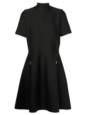 Oscar De La Renta Wool-blend Minidress - Black