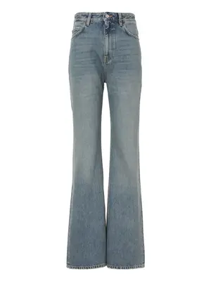 Balenciaga Mid-rise Flared Jeans - Blue