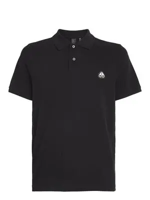 Moose Knuckles Logo Polo Shirt - Black