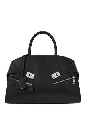 FERRAGAMO Hug Top Handle Bag - Black