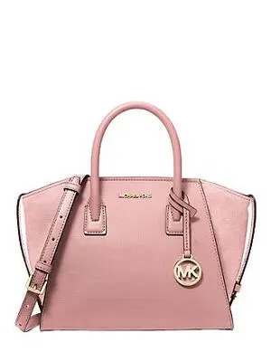 Michael Kors Avril Small Pebbled Leather Satchel - Pink