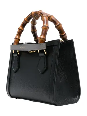 Gucci Diana Leather Mini Bag - Black