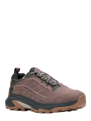 Merrell Merrell Moab Speed 2 Leather Waterproof Athletic Shoes Brown