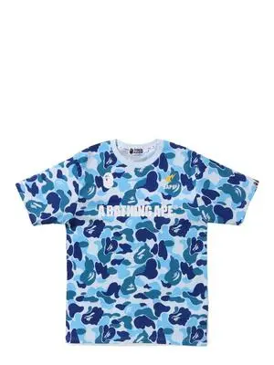 A BATHING APE Big Abc Camo A Bathing Ape Tee Shirt Blue