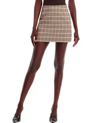 French Connection Gina Check Mini Skirt - Pink Check