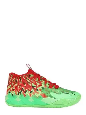 PUMA Lamelo Ball Mb.01 Thermal Sneakers - Fluoro Green Pes/red/lime Squeeze