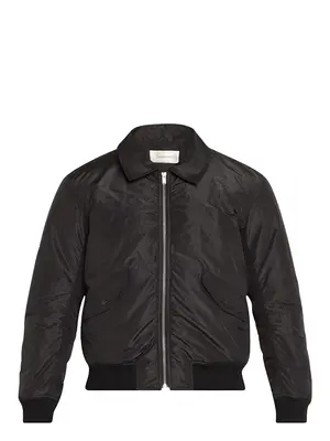 Saint Laurent Taffeta Bomber Jacket - Nero