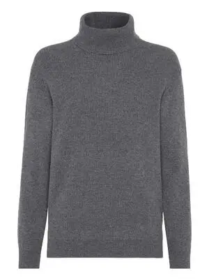 BRUNELLO CUCINELLI Brunello Cucinelli English Rib Knit Cashmere Sweater