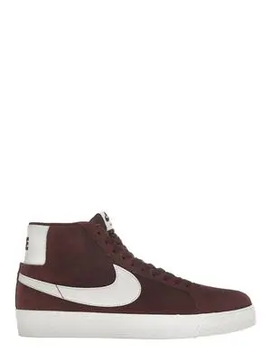 Nike Zoom Blazer Mid Sneakers - Burgundy Crush/summit White/gum Light Brown
