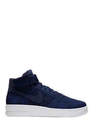 Nike Air Force 1 Ultra Flyknit Mid Sneakers - College Navy Blue/black