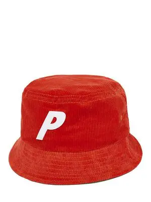 PALACE P Corduroy Bucket Hat - Red