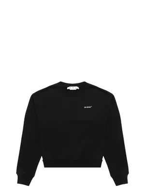 Off-White Caravag Arrow Over Crewneck /white - Black