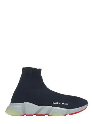 Balenciaga Speed Trainer Sneakers - Navy Blue/red