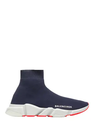 Balenciaga Speed Trainer Sneakers Navy/red