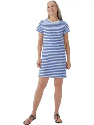PACT Pact Organic Softspun Tee Dress Bold Stripe