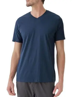 PACT Organic Softspun V-neck Tee - French Navy
