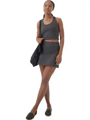PACT Organic Cotton On-The-Go Crop Tank Storm