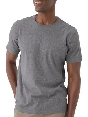 PACT Organic Cotton Softspun Crew Neck Tee Medium Grey Heather