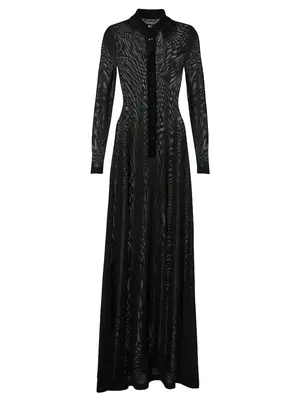 TOM FORD Knitted Polo Maxi Dress - Black