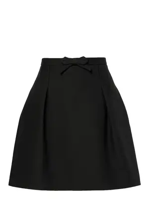 Valentino Garavani Crepe Couture Miniskirt - Black