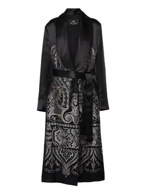 ETRO Etro Silk-Blend Belted Coat
