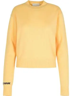 Sportmax Agadir1234 Wool-Cashmere Blend Sweater Beige