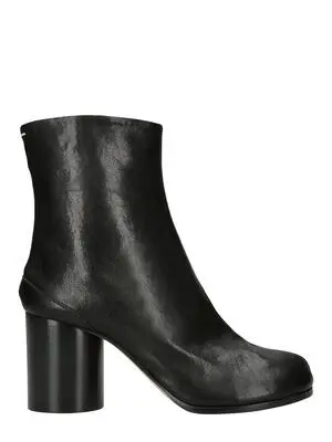 MAISON MARGIELA Leather Tabi Ankle Boots - Black