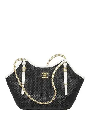 Chanel Small Shopping Bag Black & White