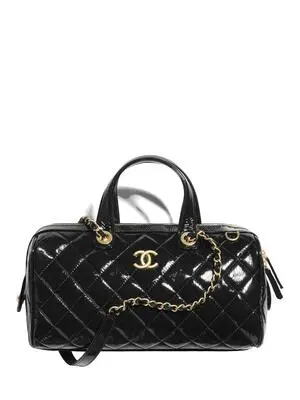 Chanel Large Bowling Bag Black