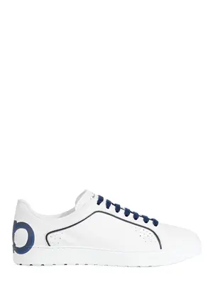 FERRAGAMO Manhattan Logo-print Leather Sneakers - White