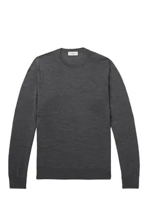 PIACENZA CASHMERE 1733 Slim-fit Wool Sweater - Gray