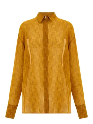FERRAGAMO Gancini Shirt - Yellow
