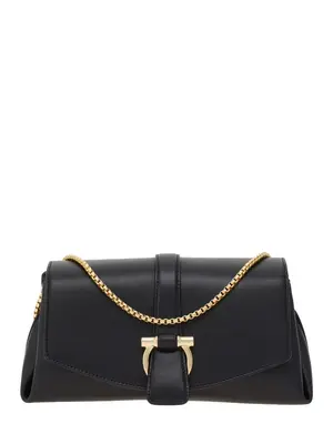 FERRAGAMO Small Flap Shoulder Bag - Black