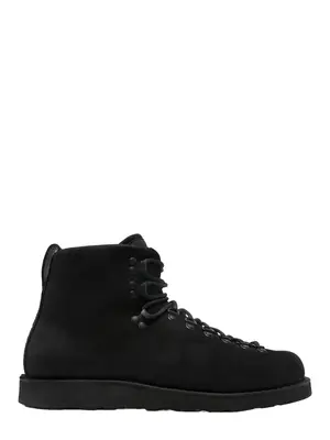 Stone Island Leather Ankle Boots - Black