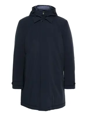 Woolrich Hooded Coat - Blue