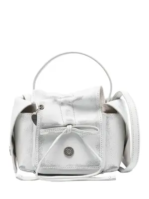 Acne Studios Logo-pendant Leather Mini Bag - Grey