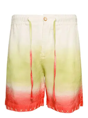 THE ELDER STATESMAN Sulfur Shorts - White