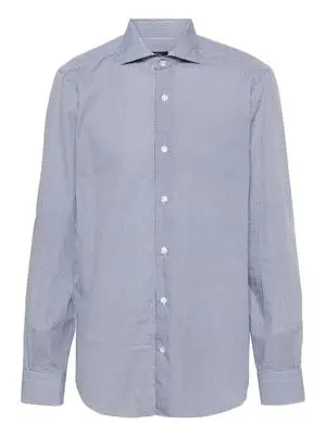 BARBA NAPOLI Graphic-print Shirt - Blue