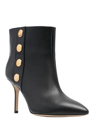 Moschino Leather Ankle Boots - Black