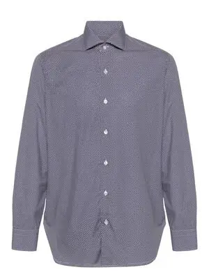 BARBA NAPOLI Graphic-print Shirt - Blue
