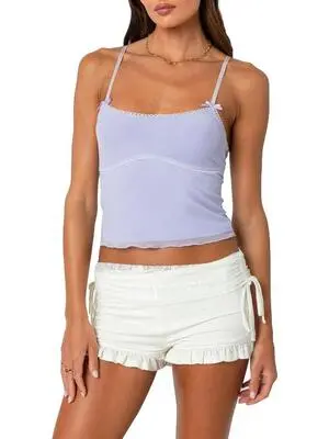 EDIKTED Bethany Mesh Camisole - Lilac