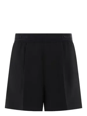 STOCKHOLM SURFBOARD CLUB Logo-waistband Shorts - Black