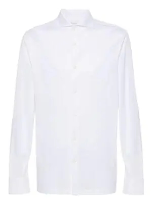Boggi Milano Piqué-weave Shirt - White
