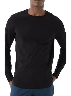 PACT Organic Softspun Long Sleeve Tee - Black
