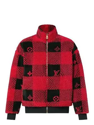 LOUIS VUITTON Damier Fleece Blouson - Red Plaid