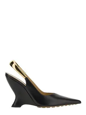 Bottega Veneta Pointed Slingback Pumps - Black
