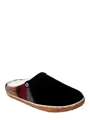 Minnetonka Tahoe Faux Fur Lined Slipper - Black Multi