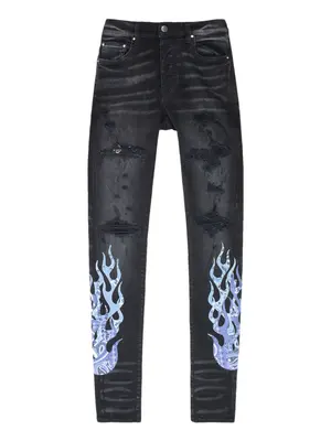 Amiri Bandana Flame Jean - Blue