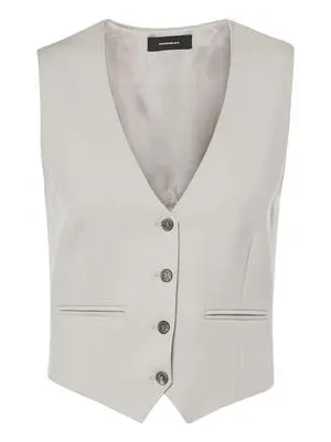 Wardrobe.NYC Virgin Wool Waistcoat - Grey